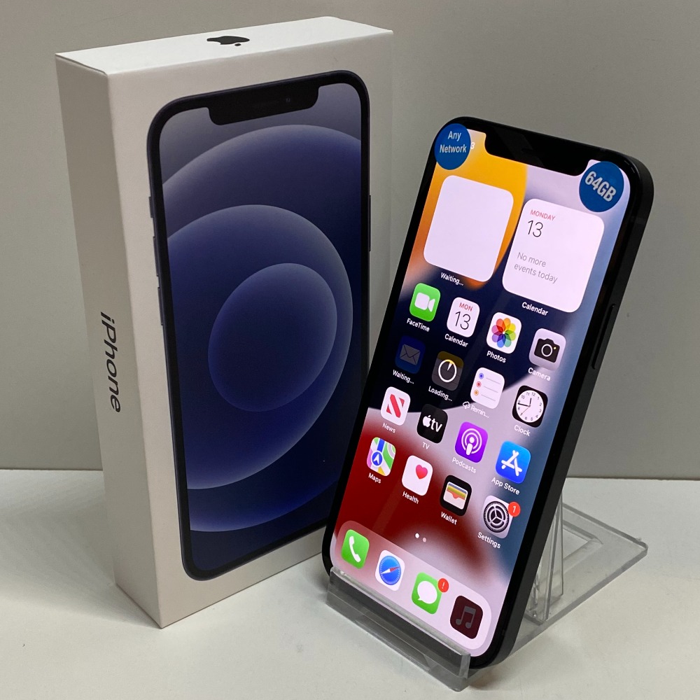 Pre-owned Apple iPhone 12 Unlocked Model A2403 64GB in Black Boxed ...